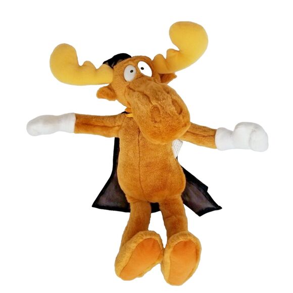 Toys | Rare Bullwinkle Moose Plush Super Hero With Cape 15 By Just Toys ...